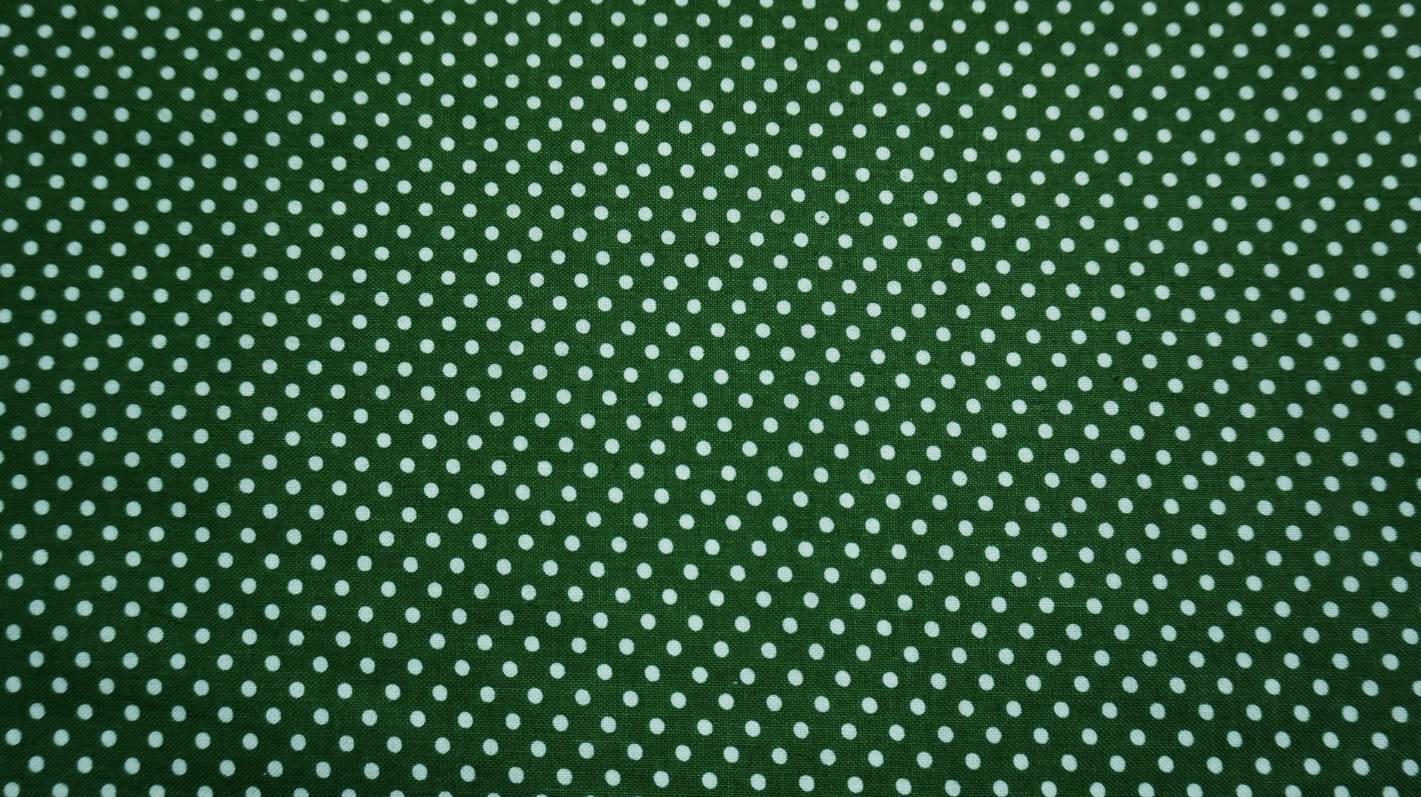 100% Cotton - Green/White Polka Dots – Hab & Fab