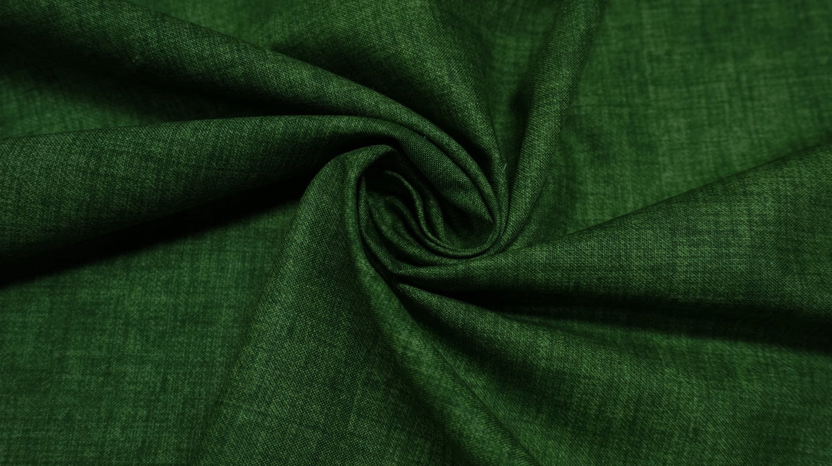 100% Cotton - "Linen Texture" - Green – Hab & Fab