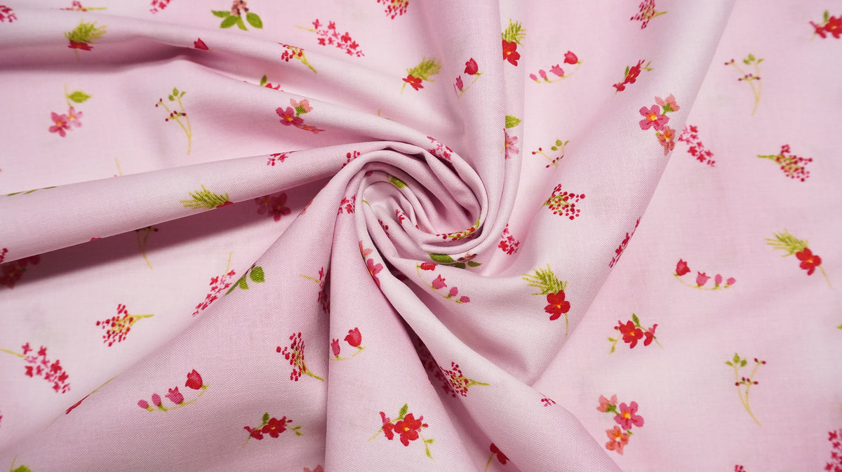 100% Cotton - Flower Shop - Baby Florals - 3 Colours – Hab & Fab