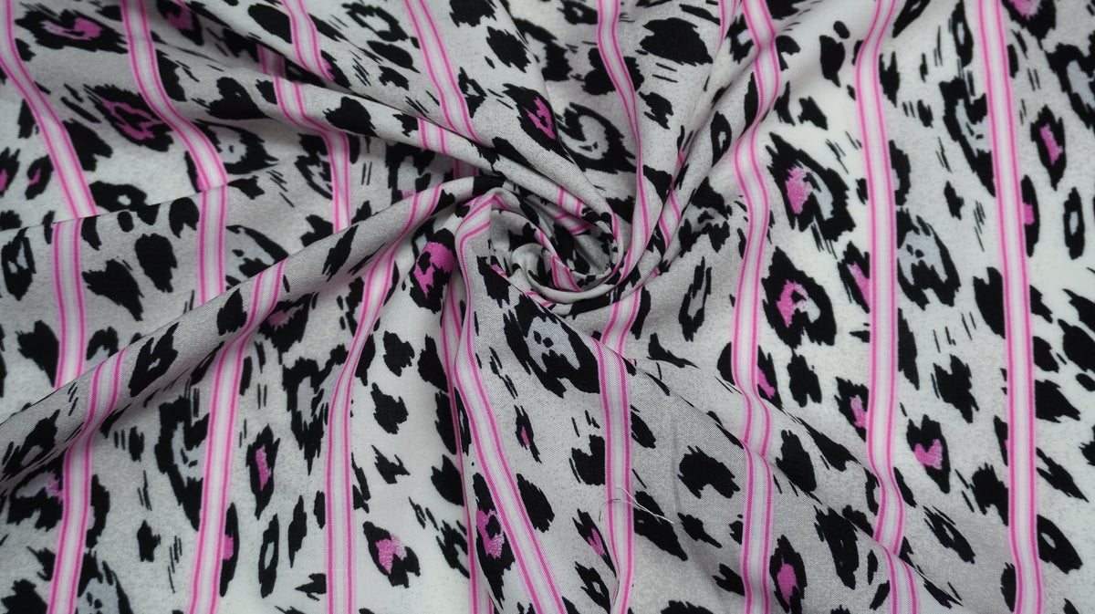 Printed Rayon - Pink Tiger Print – Hab & Fab